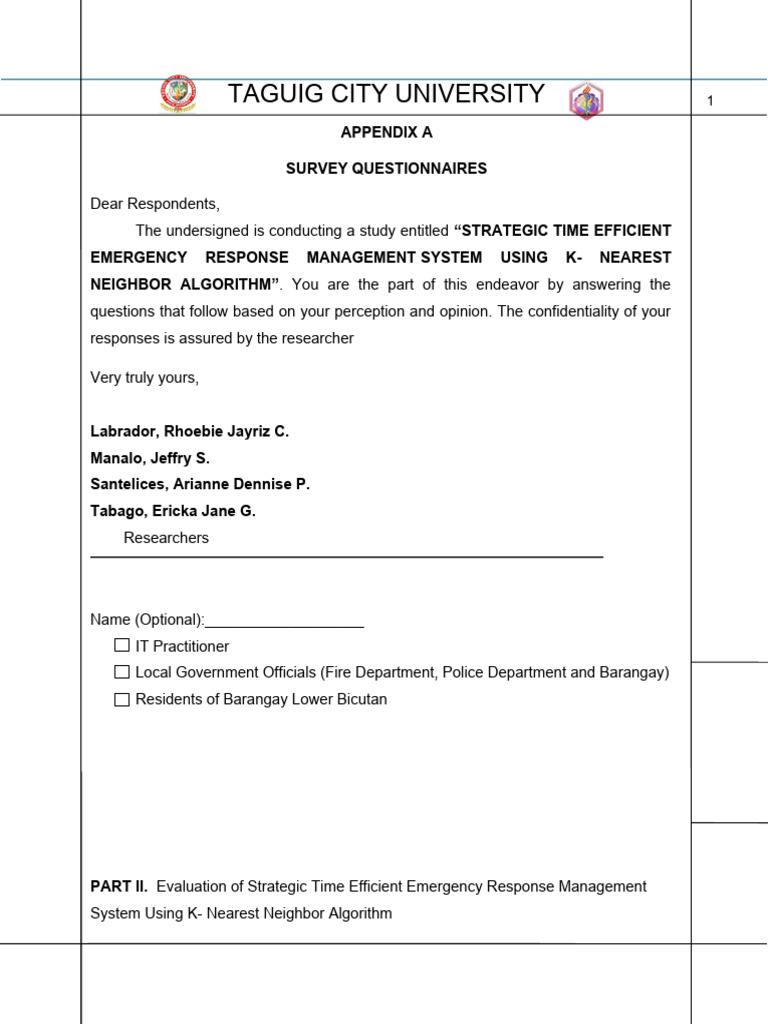 about thesis 4 to 5 SURVEY QUESTIONNAIRE | PDF | Information Security ...
