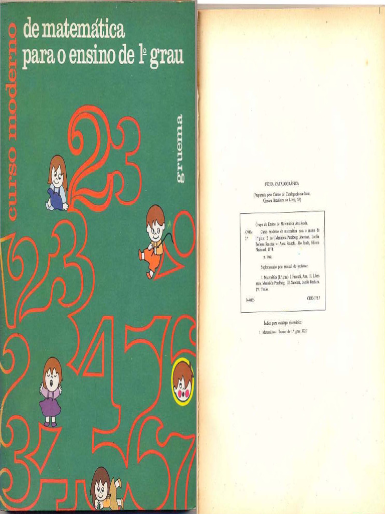 Livro de Matemáteca para 1º Grau | PDF