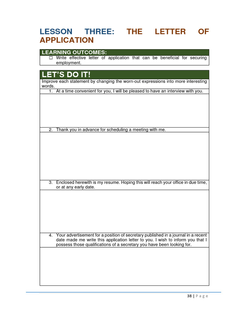 Lessons 3 and 4 | PDF | Résumé | Business