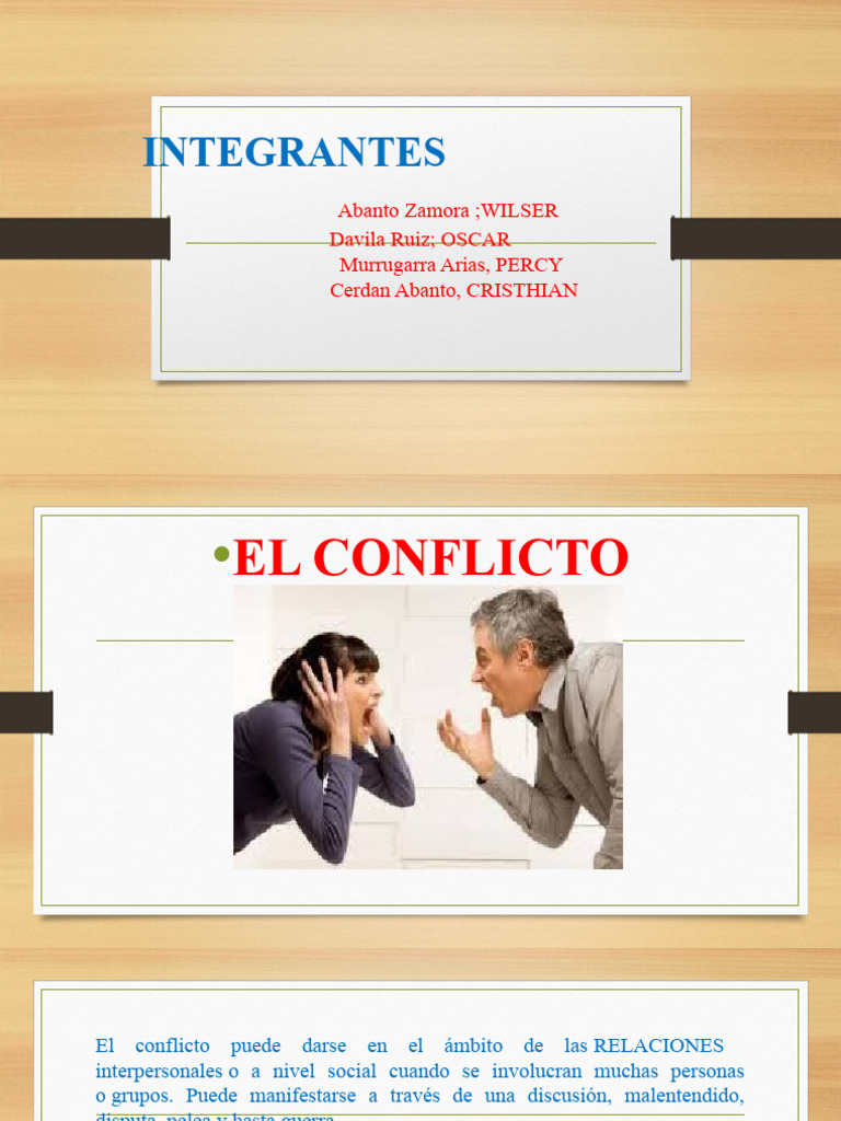 DIAPOSITIVAS CONFLICTO | PDF