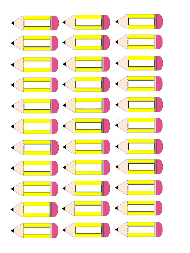 Lapices para Nombres | PDF