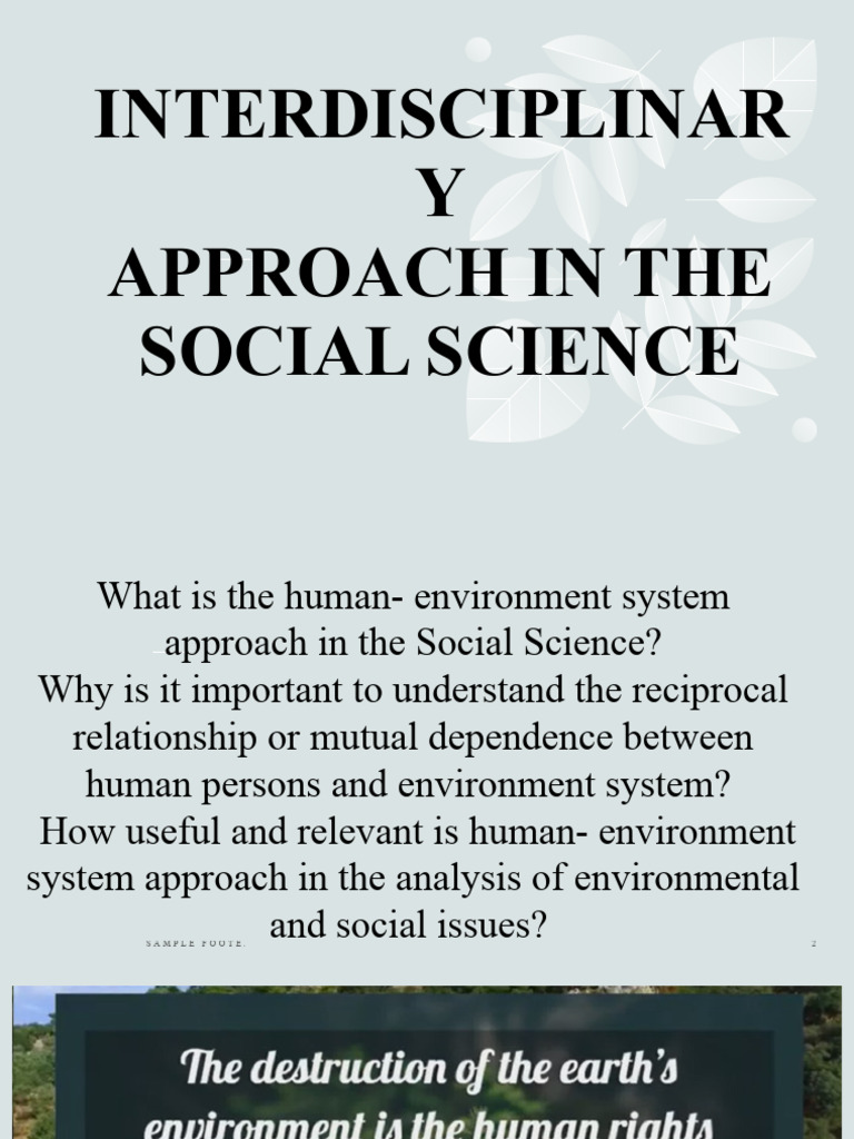 Human Environment System | PDF