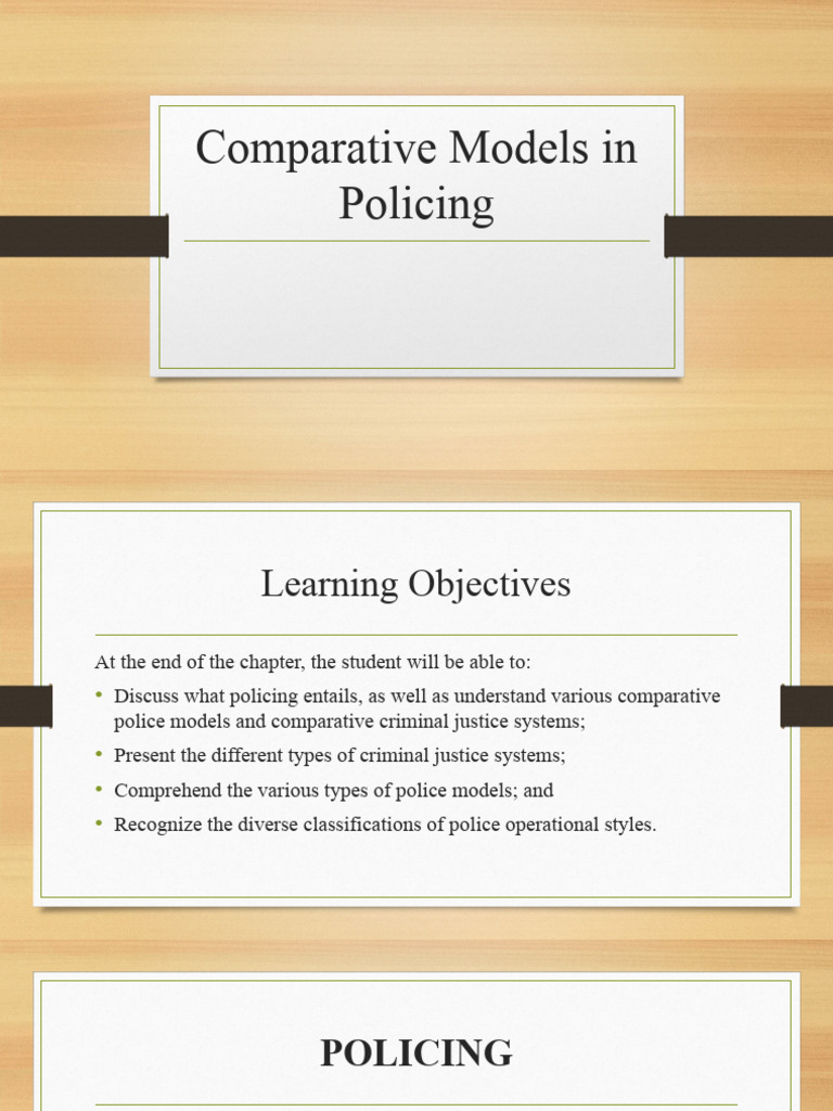 Comparative Models in Policing | PDF | Police | Criminal Justice