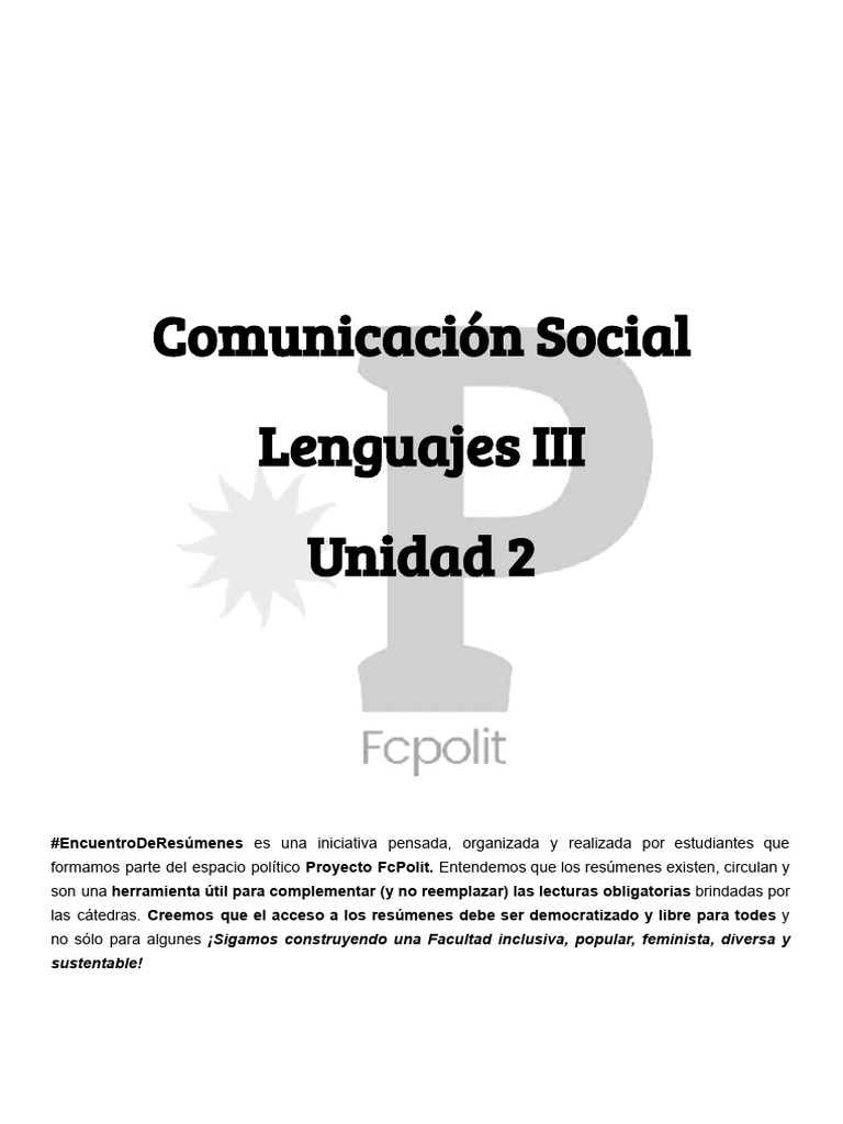 Lenguajes III U2 | PDF | Hermenéutica | Semiótica