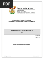 Grade 5 Afrikaans FAL Term 3 Assessment (BW) | PDF