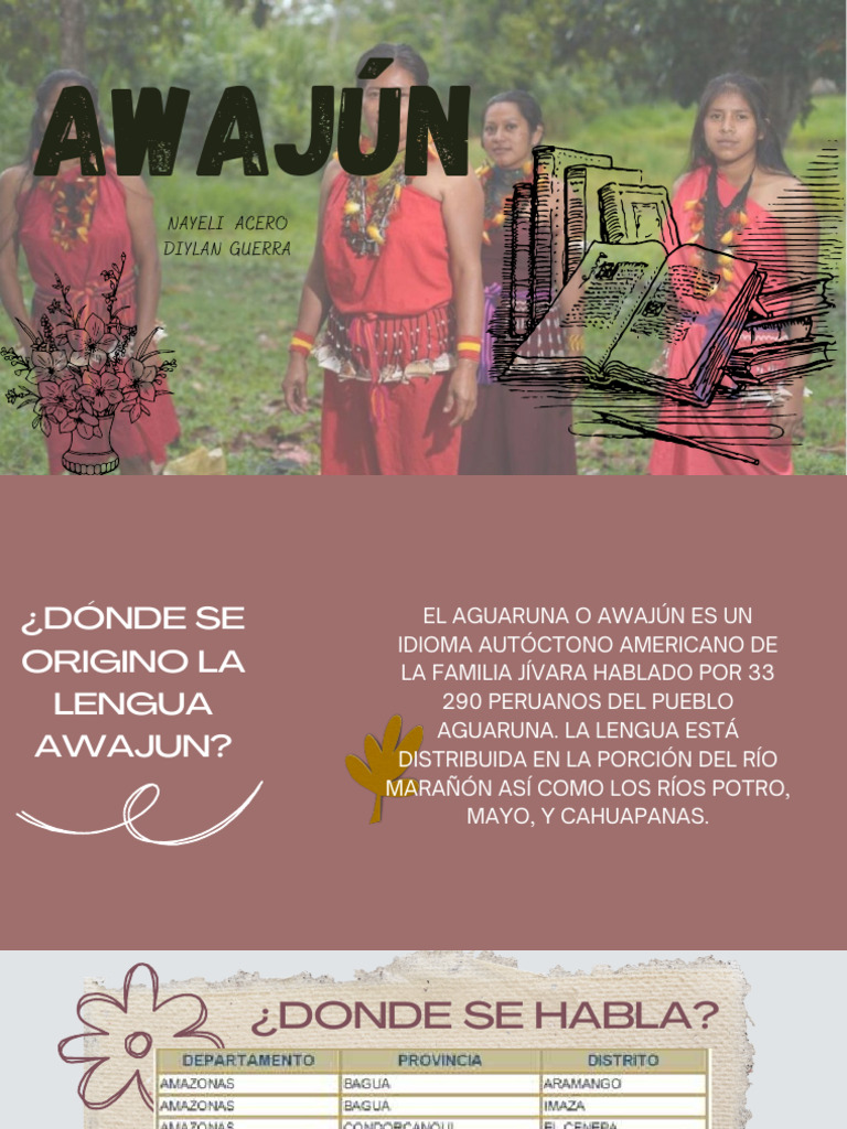 Lengua Awajún: Historia y Características | PDF
