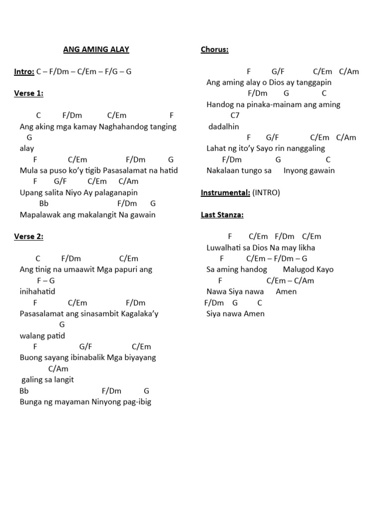 Ang Aming Alay | PDF