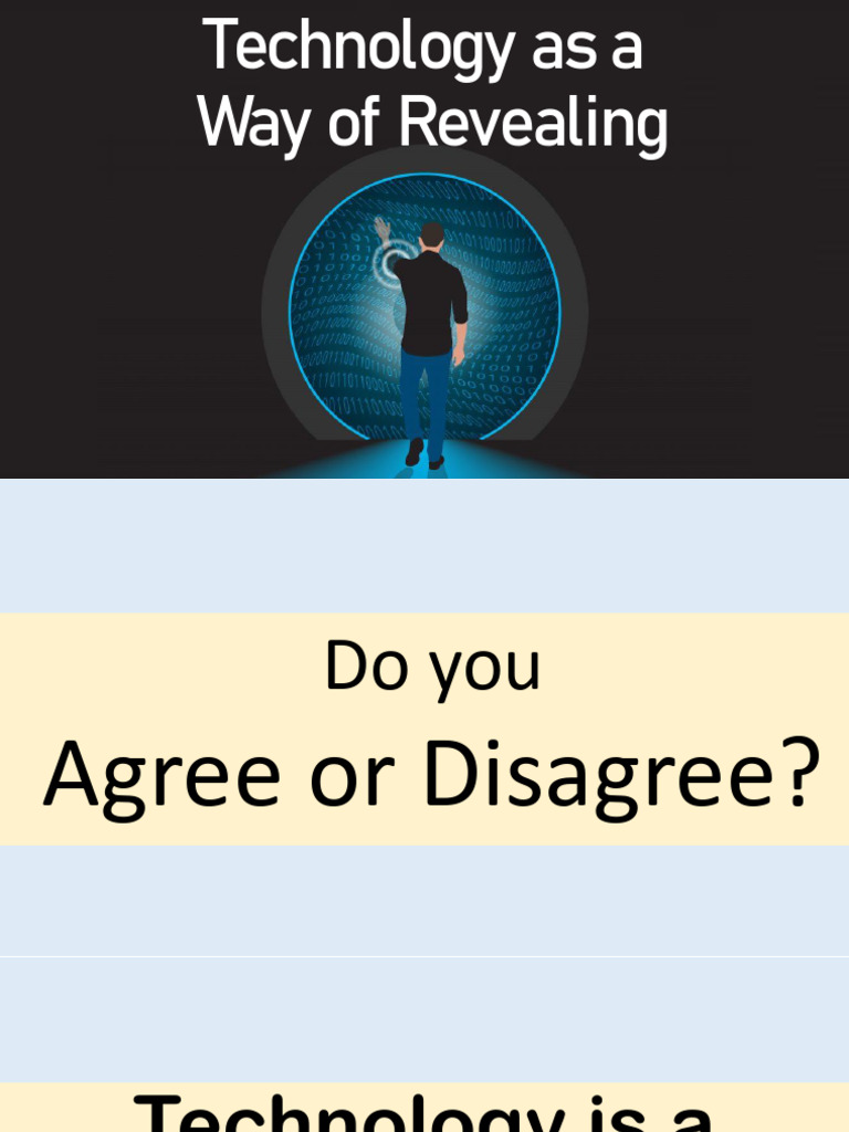 Technology As A Way of Revealing | PDF | Thought | Martin Heidegger