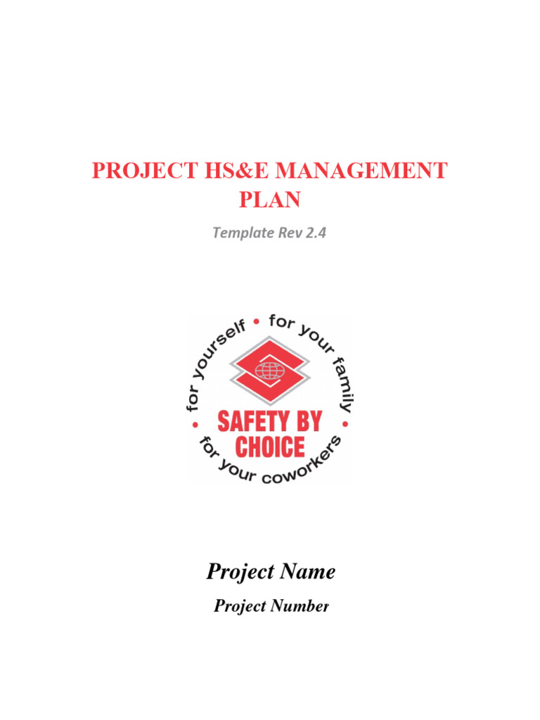 Project HSE Plan 2.4 | PDF | Safety | Risk Management