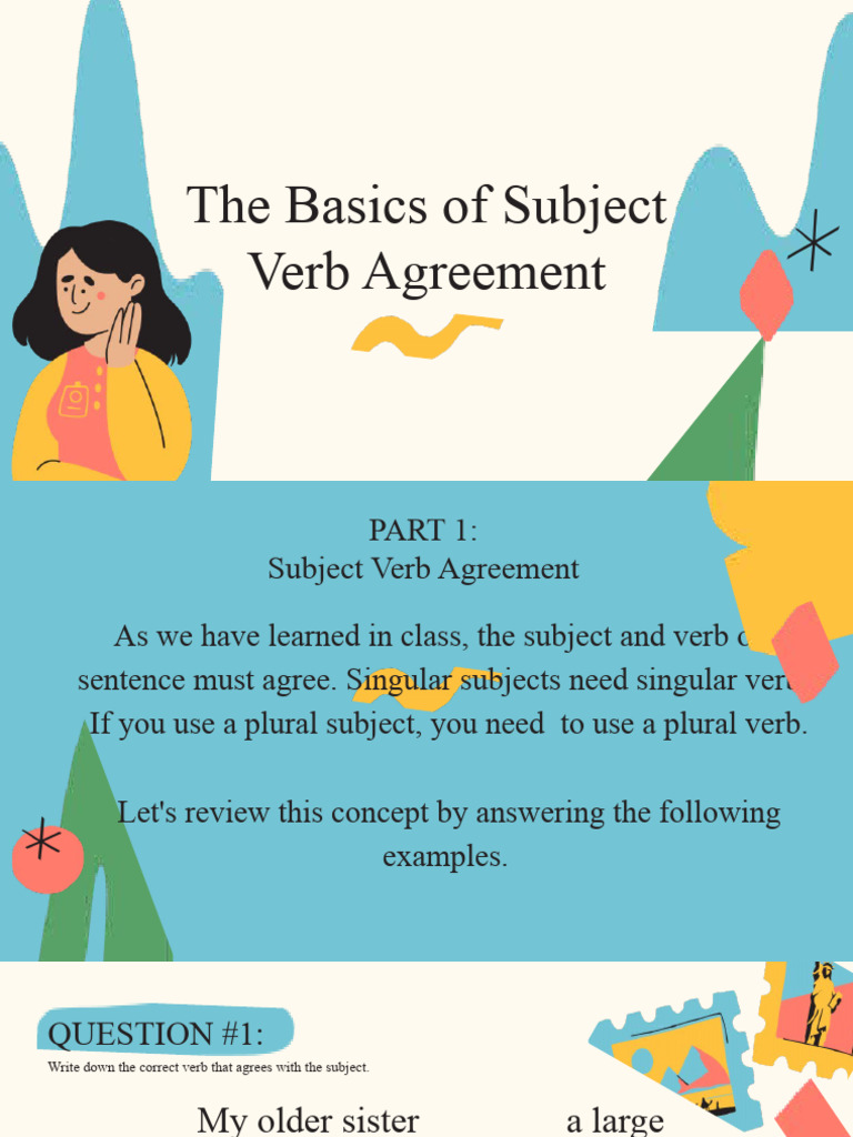 Subject-Verb Agreement Basics | PDF | Subject (Grammar) | Verb