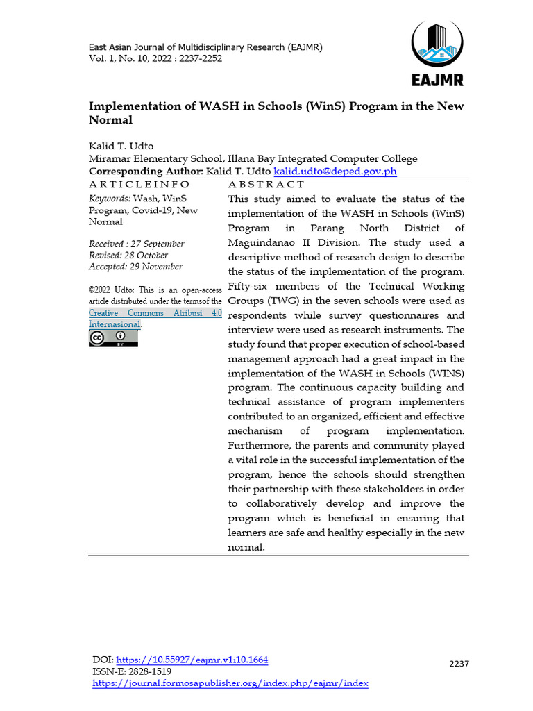 Udto (2237-2252) | PDF | Hand Washing | Sanitation