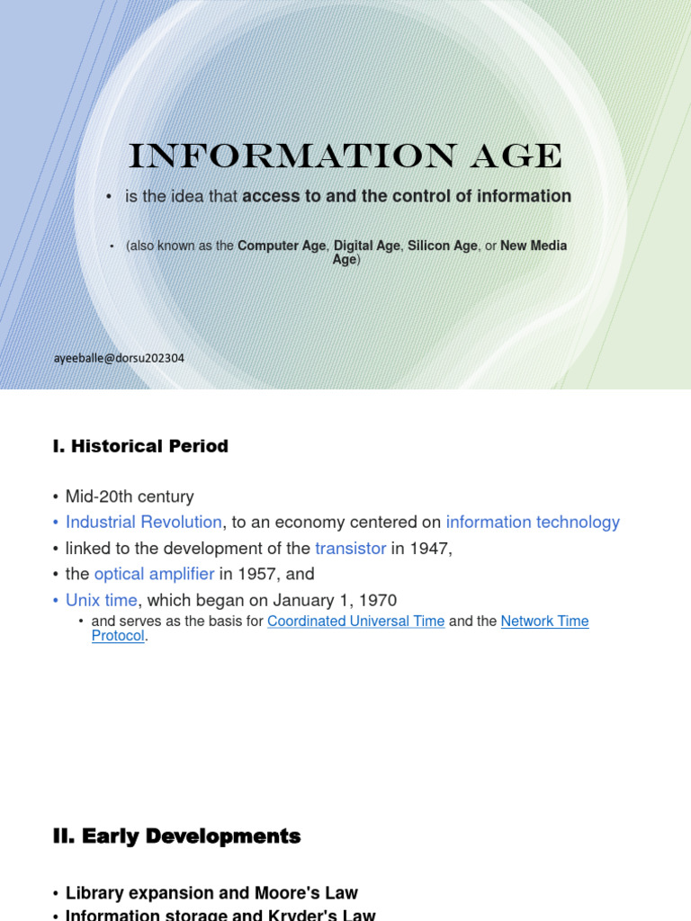 Information Age | PDF | Information Age | Transistor
