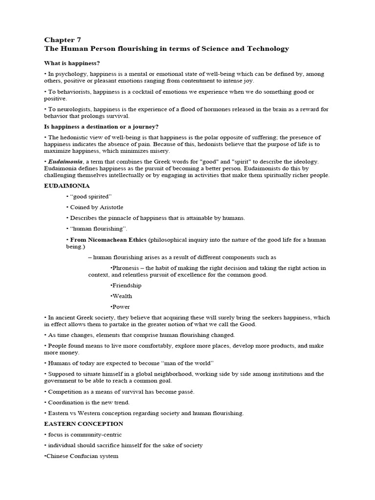 STS 10 Chapter 7 | PDF | Happiness | Science