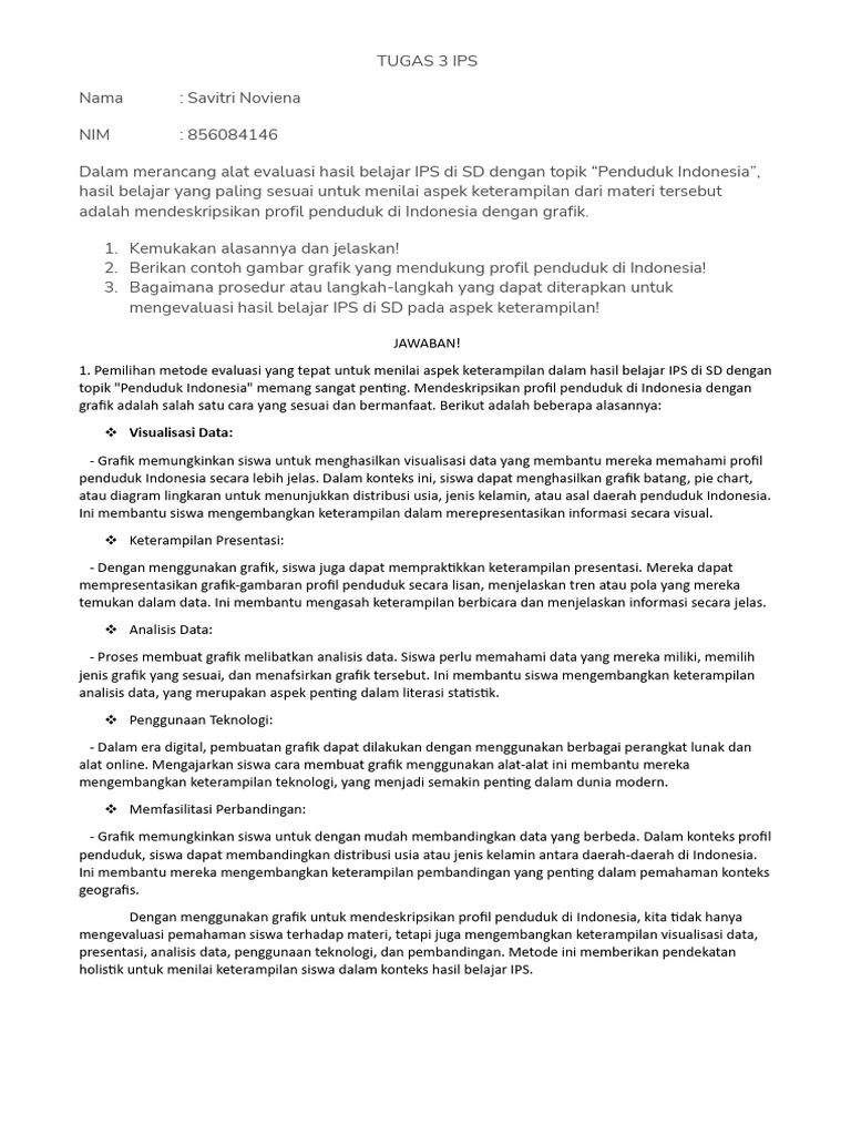 Tugas 3 Ips | PDF