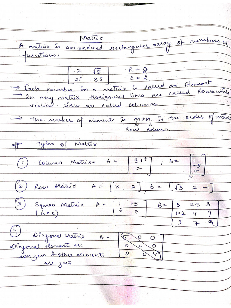 Matrix introduction | PDF
