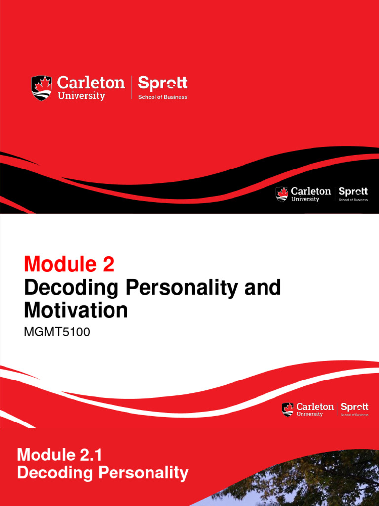 Week 2 - Module 2.1 Decoding Personality | PDF | Emotions | Psychology Week 2 - Module 2.1 Decoding Personality | PDF | Emotions | Psychology