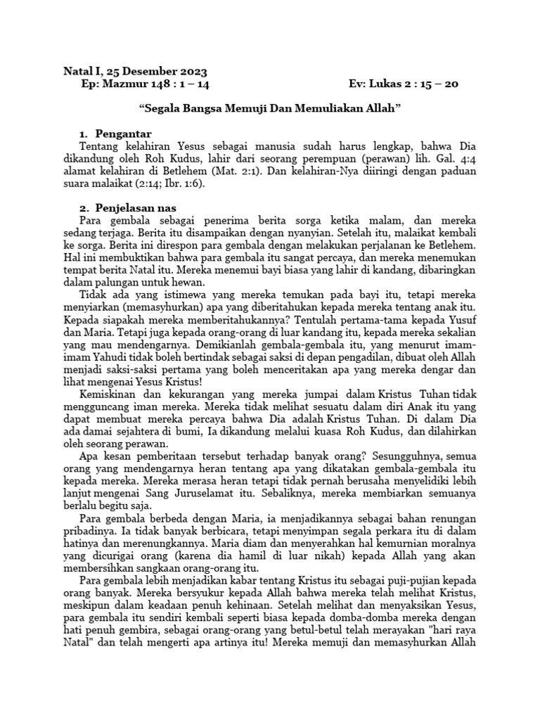 Lukas 2, 15-20 | PDF