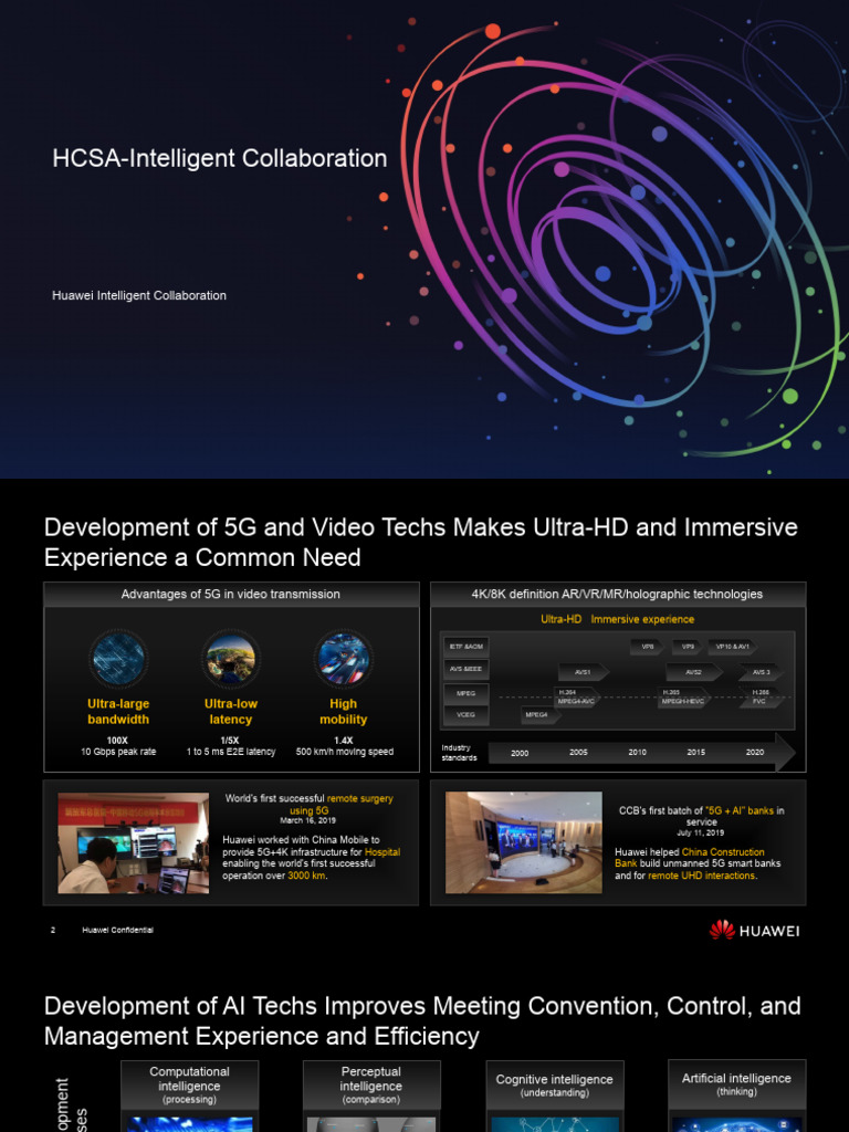 HCSA-Intelligent Collaboration 202103 | PDF | Cloud Computing | Computer Security