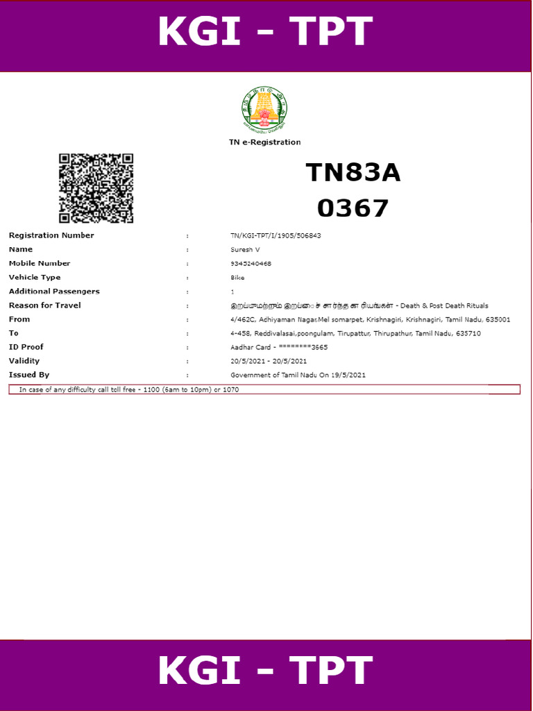 TN Kgi-Tpt I 1905 506843 | PDF