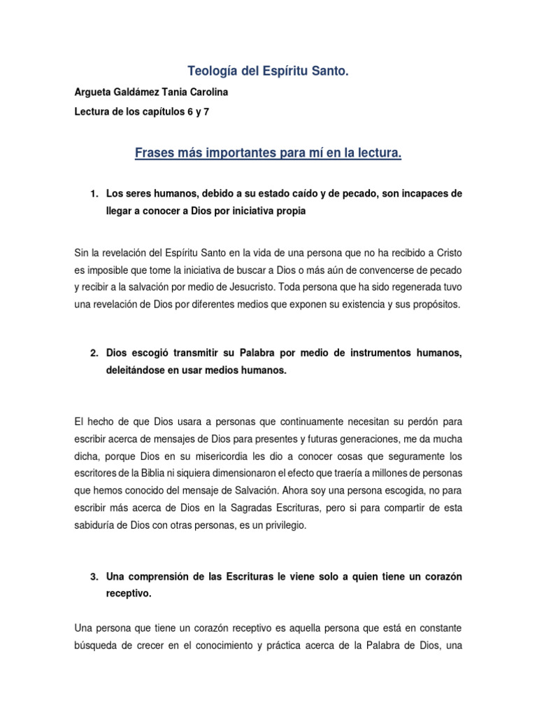 10 Frases Sobre La Lectura de D. Palma Cap. 6 y 7 - Argueta Tania | PDF ...
