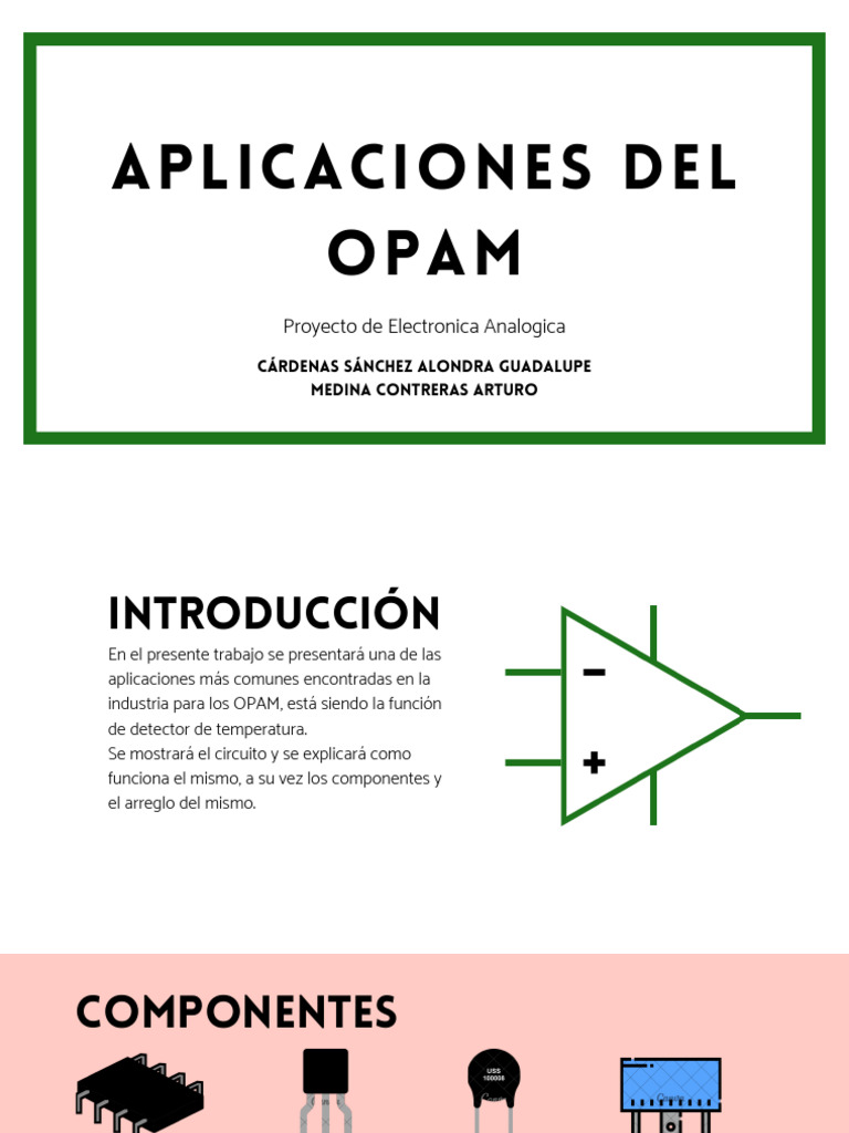 Aplicaciones Del Opam | PDF