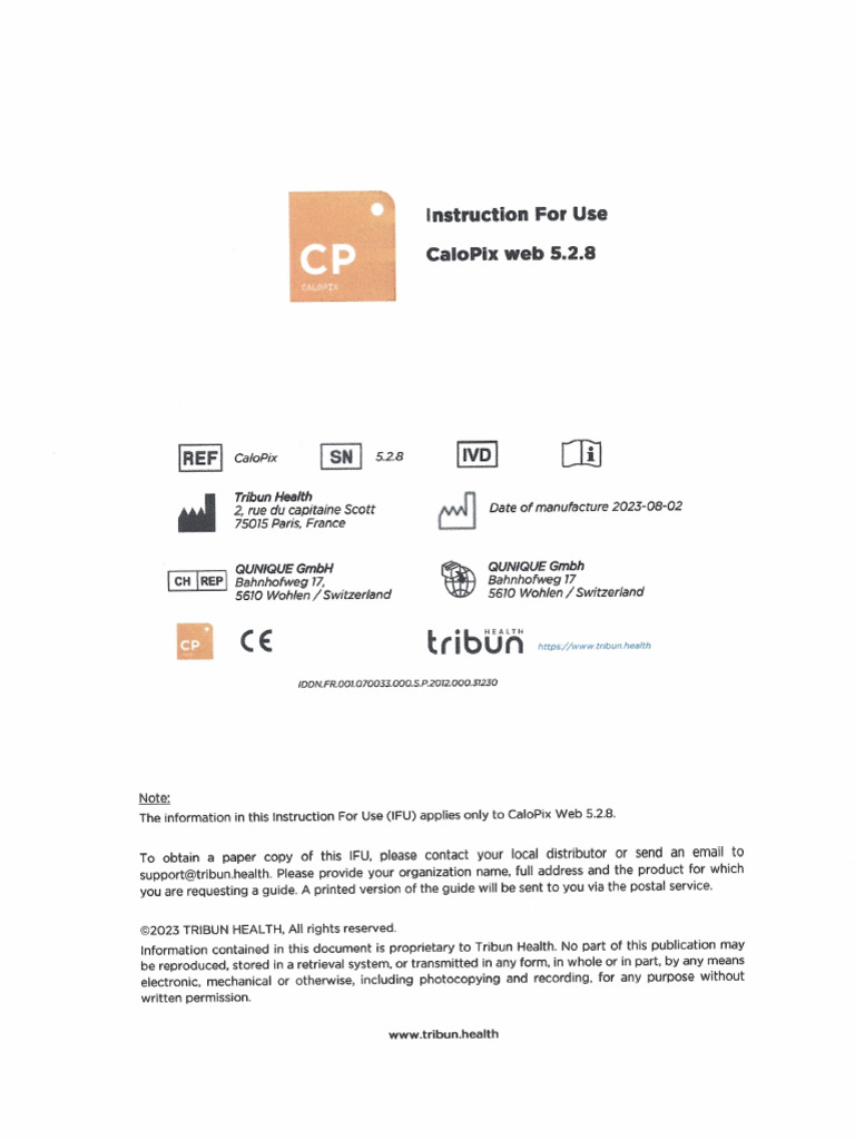 Tribun IFU Cover | PDF