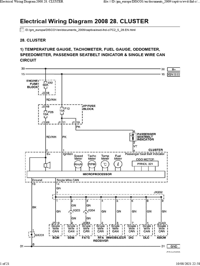 CLUSTER | PDF | Electrical Connector | Car