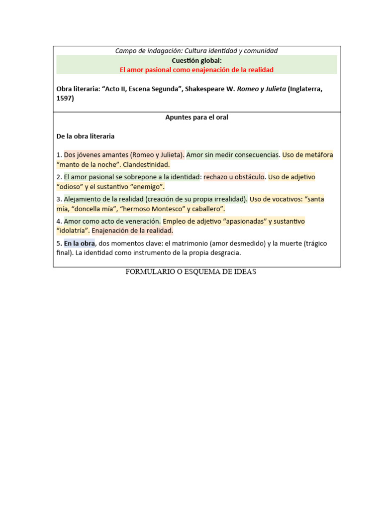 ESQUEMA DE IDEAS | PDF