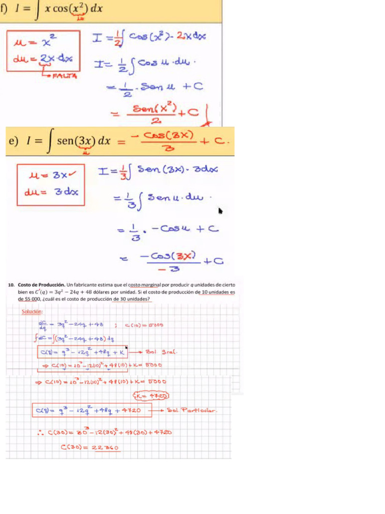 Semana 11 Calculo 1 Ejercicios | PDF