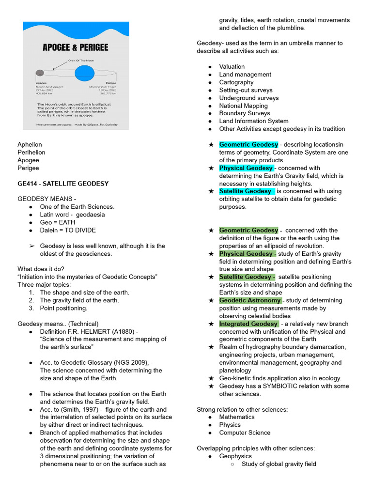 Satellite Geodesy | PDF | Geodesy | Equator