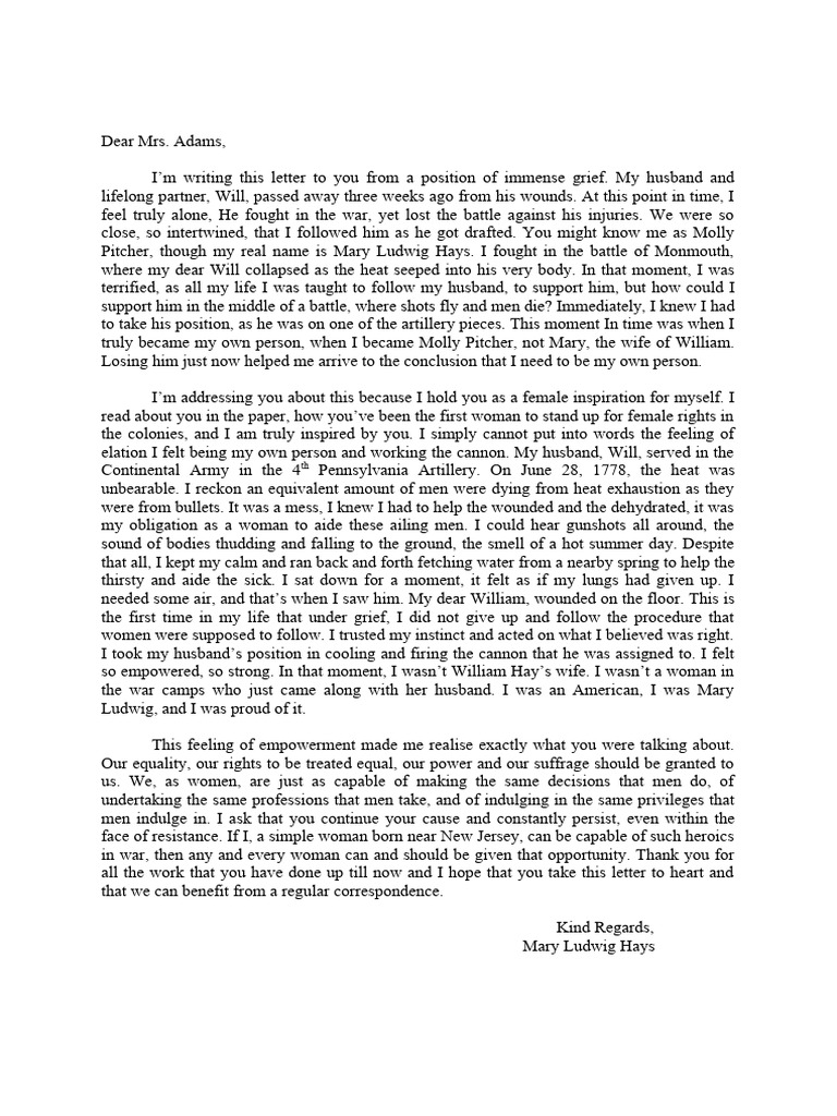 Molly Letter | PDF | History | Religion & Spirituality