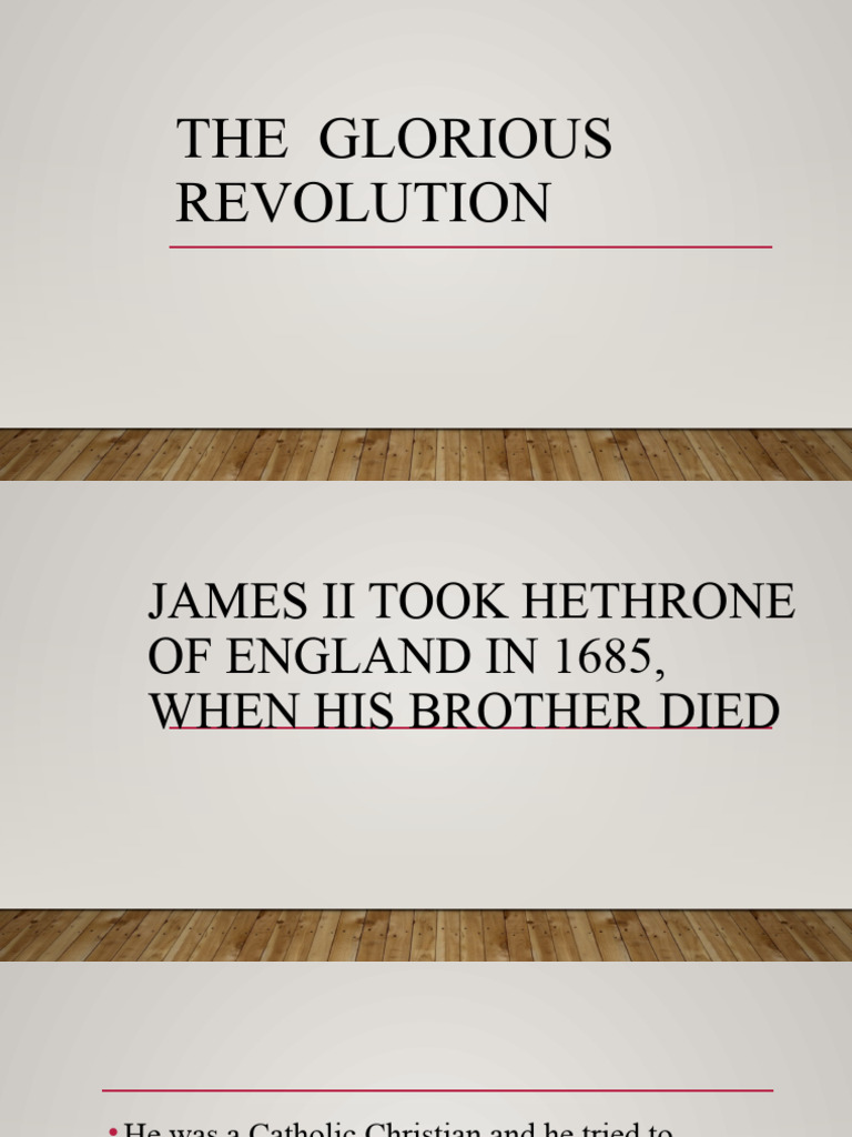 The Glorious Revolution | PDF