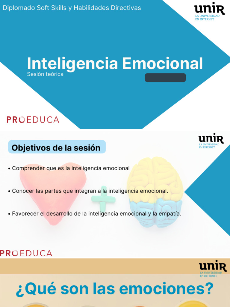 Inteligencia Emocional - Teórica | PDF | Las emociones | Inteligencia emocional