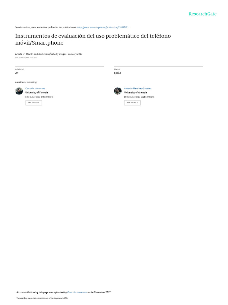 Assessing Problematic Smartphone Use | PDF | Psychiatry | Mental Health