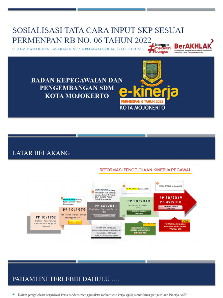 Sosialisasi Tata Cara Input SKP Sesuai | PDF