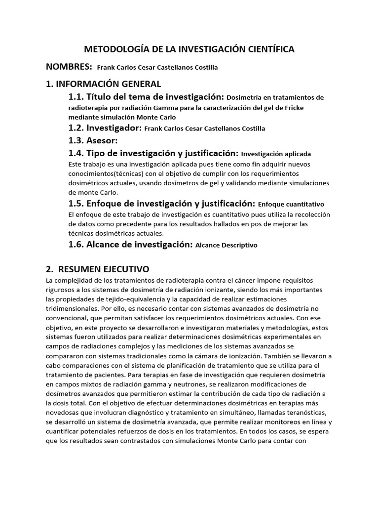 Dosimetria de Radiacion | PDF | Terapia de radiación | Cáncer