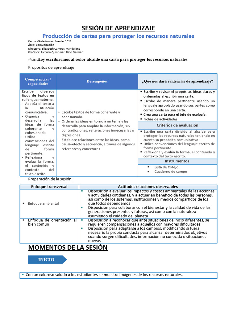 La Carta Comunicacion 11 Pdf Comunicación Evaluación