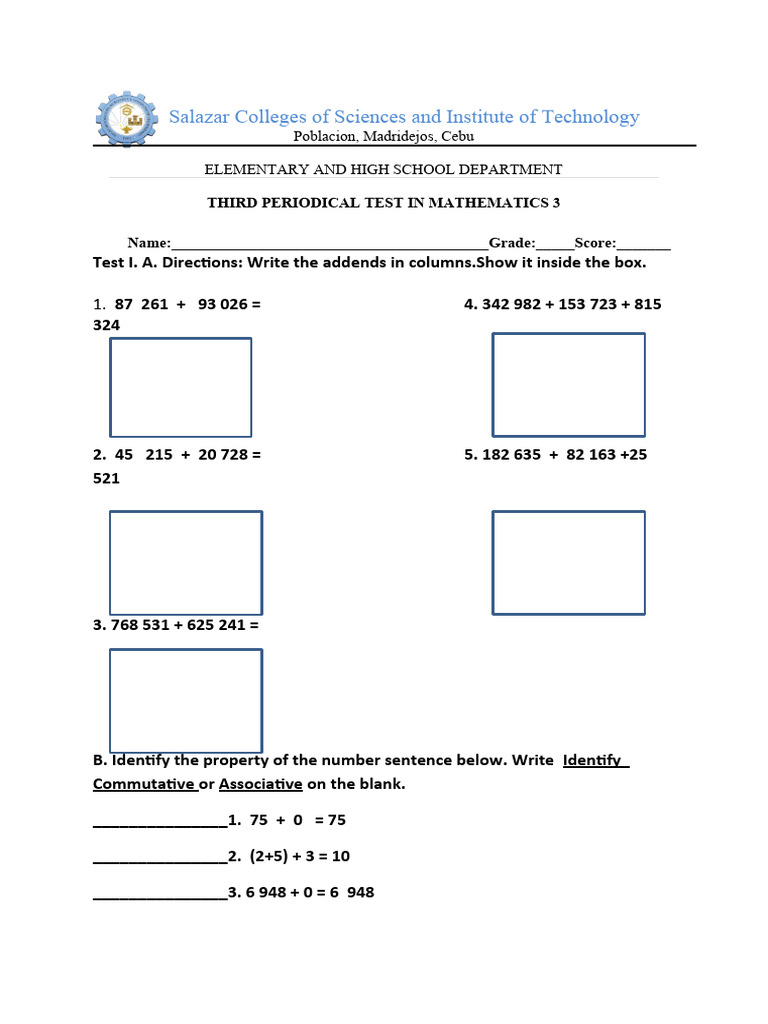 Math 3 | PDF | Mathematics | Arithmetic