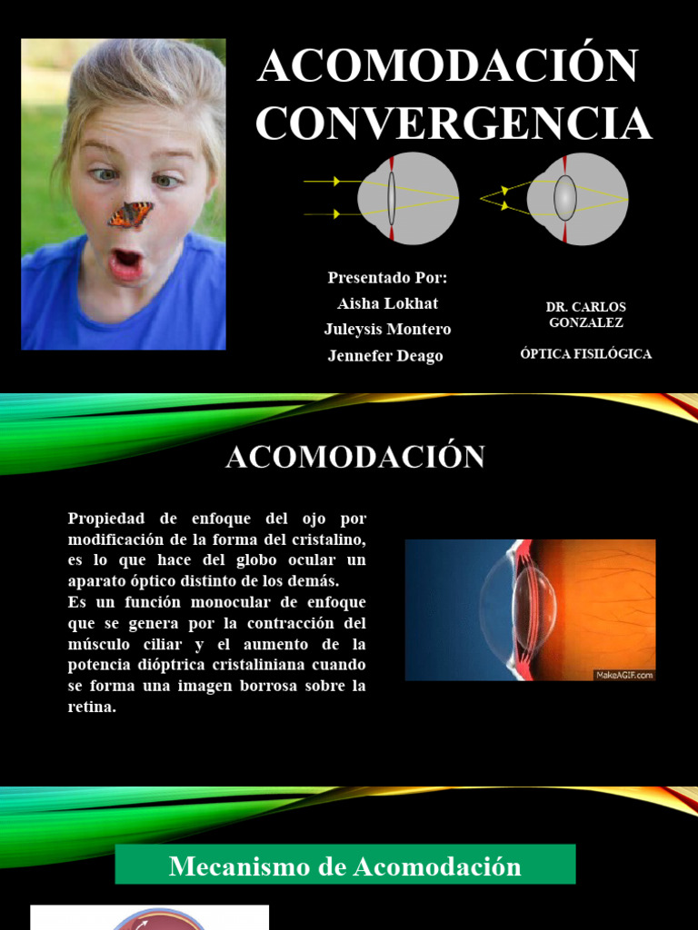 ACOMODACIÓN CONVERGENCIA | PDF | Ojo humano | Óptica