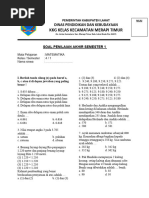 Soal Matematika Kelas 5 Bilangan Cacah Sampai 100.000 (Kurikulum Merdeka) | PDF