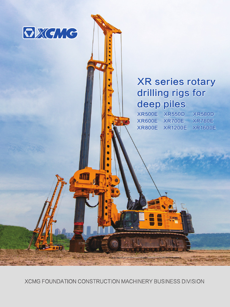 XR Series Rotary Drilling Rigs For Deep Piles | PDF