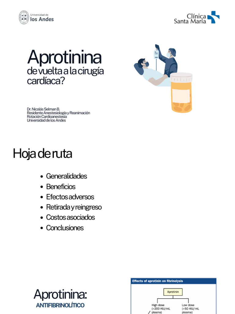 Aprotinina de Vuelta A La Cirugía Cardíaca | PDF | Medicina CLINICA ...