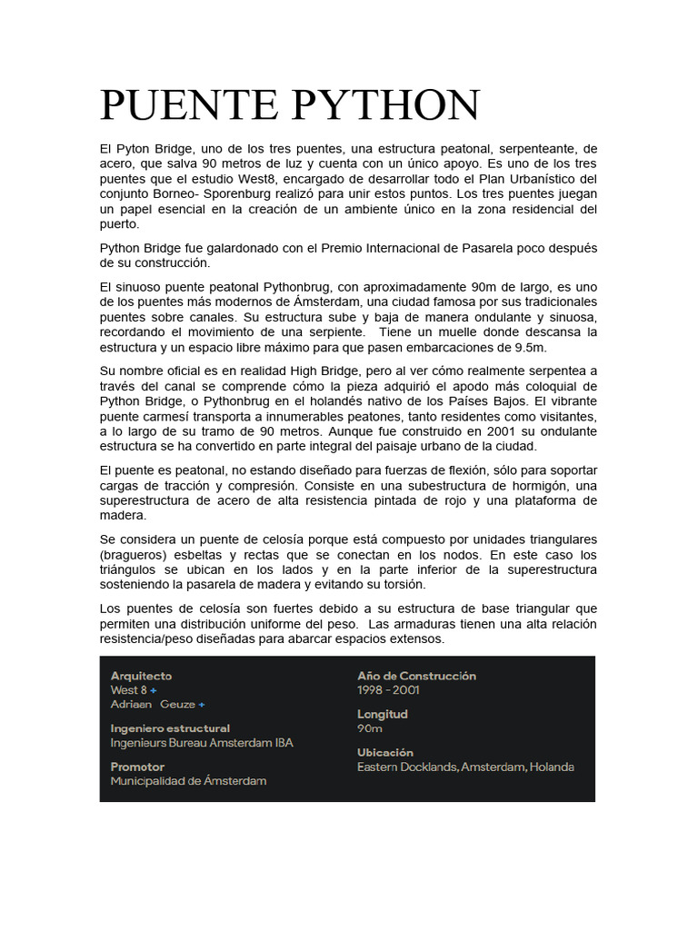 PUENTE PYTHON | PDF