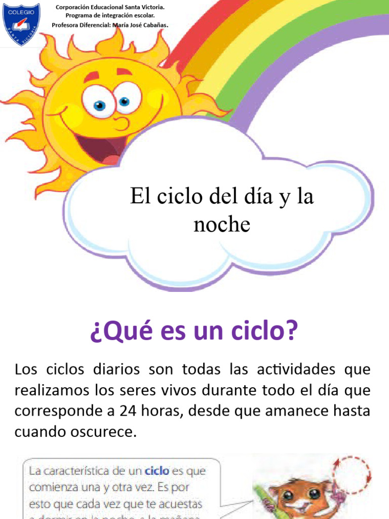 Ciclo Del Dia y La Noche 31 de Agosto | PDF | Ciencias sociales ...