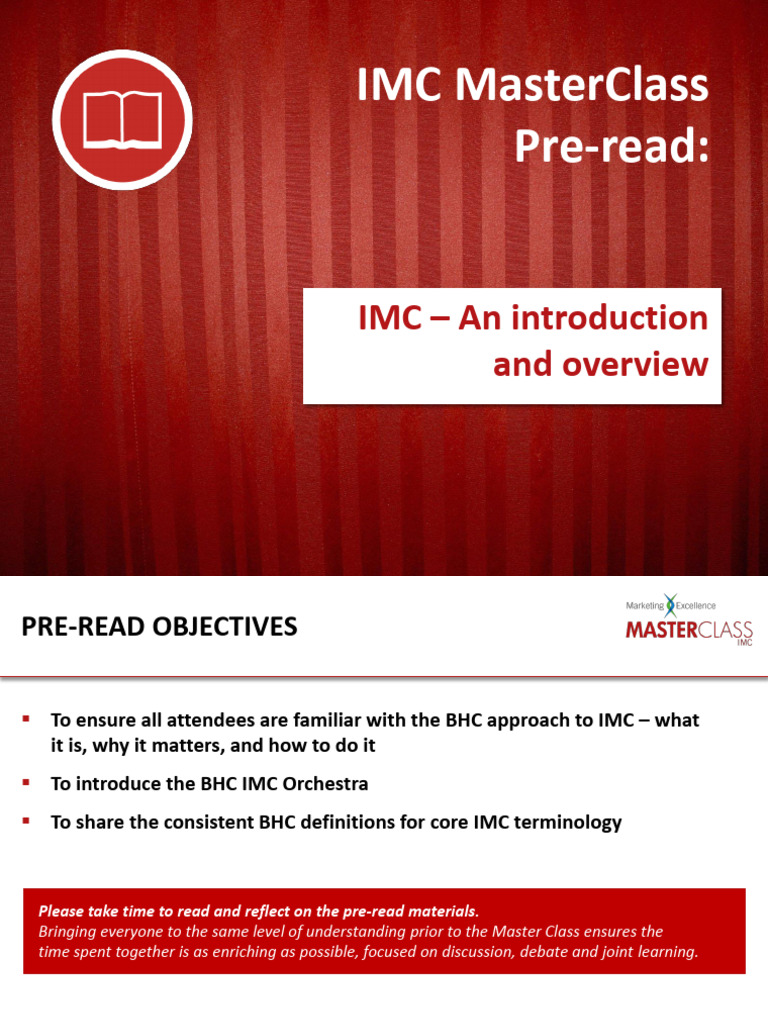 Prep IMC Intro and Overview | PDF | Brand | Marketing Communications