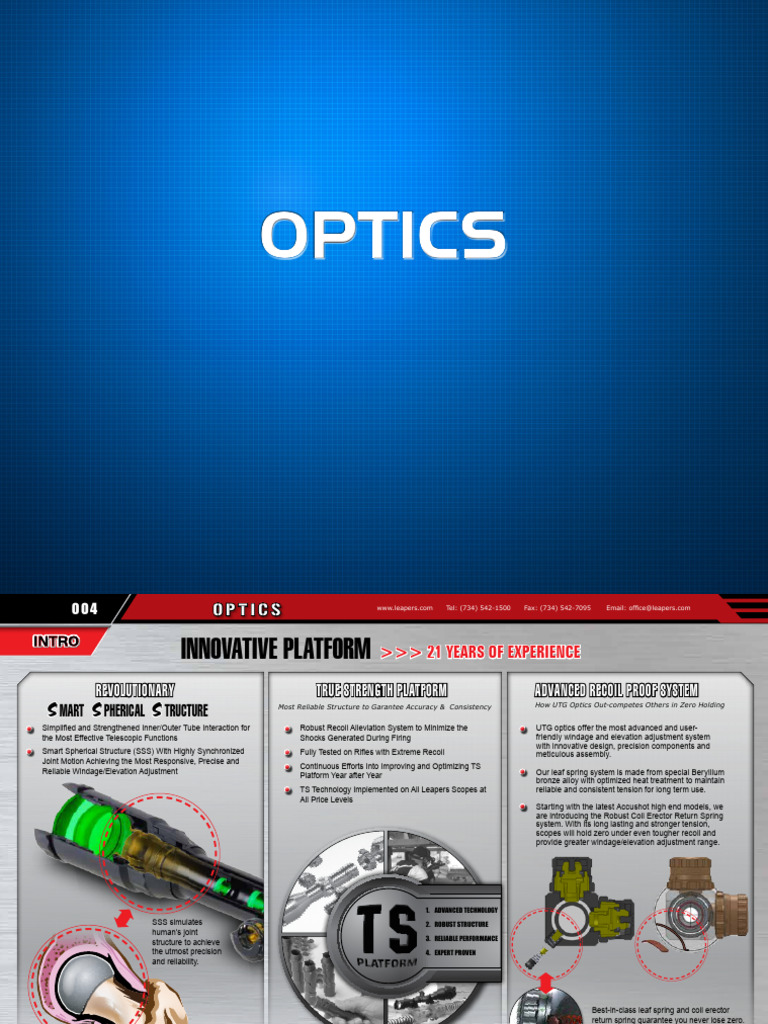 01-Optics | PDF | Telescopic Sight | Projectile Weapons
