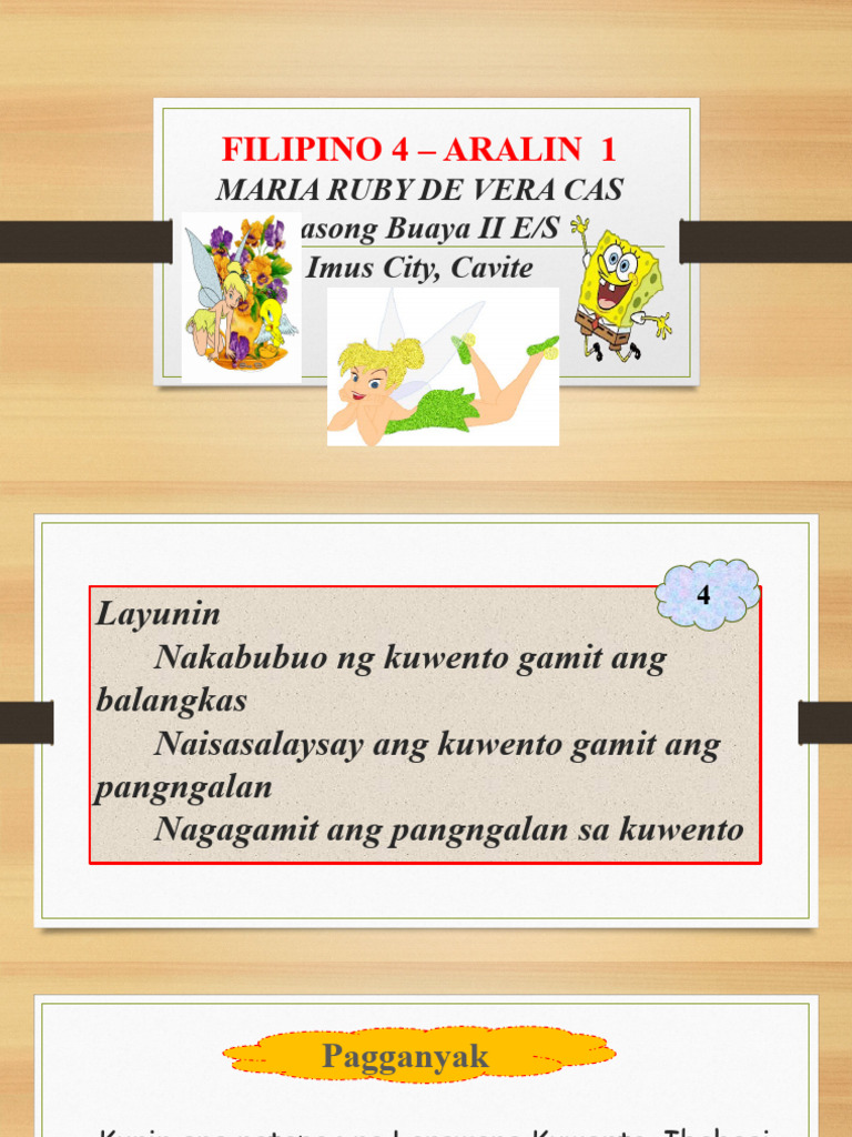 Grade 4 PPT - Filipino - Q2 - Aralin 1 - Day 4 | PDF