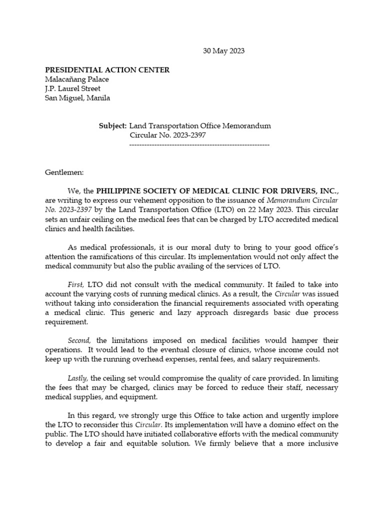 Letter To Presidential Action Center | PDF | Health Care | Social Policy