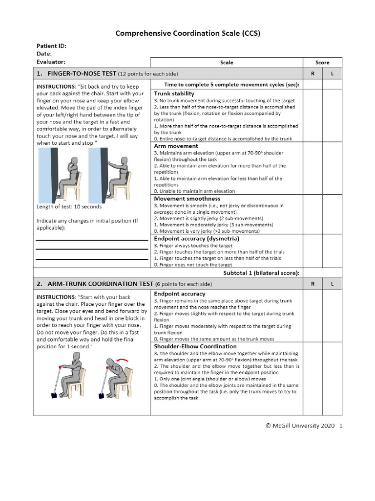 Escala de Coordena o - CCS | PDF