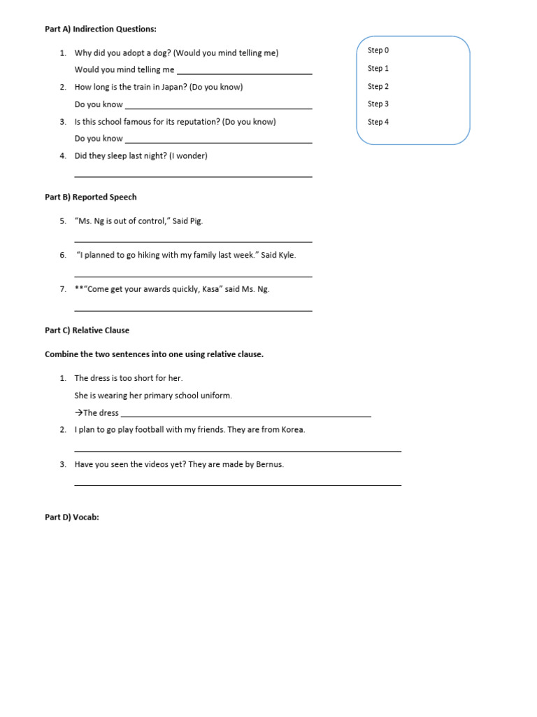 Lunchtime Study Group - Exercise | PDF | Linguistics | Syntax